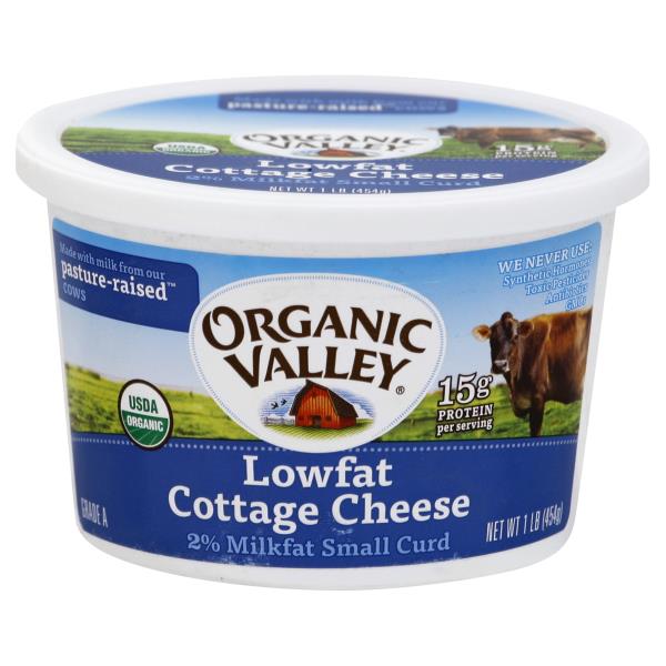 Organic Valley Cottage Cheese, Small Curd, 2% Milkfat, Lowfat | Publix ...