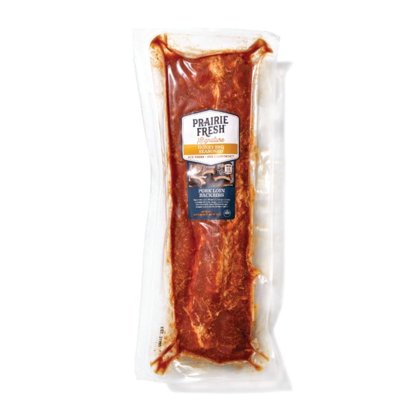 Prairie Fresh Honey BBQ Seasoned, Pork Loin Back Ribsfrozen, Whole in ...