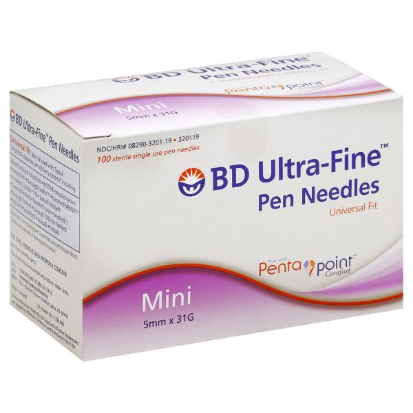 Bd Pen Needles, Ultra-Fine, Universal Fit, Mini | Publix Super Markets