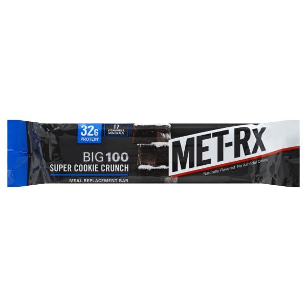 MET-Rx Big 100 Meal Replacement Bar, Super Cookie Crunch | Publix Super ...