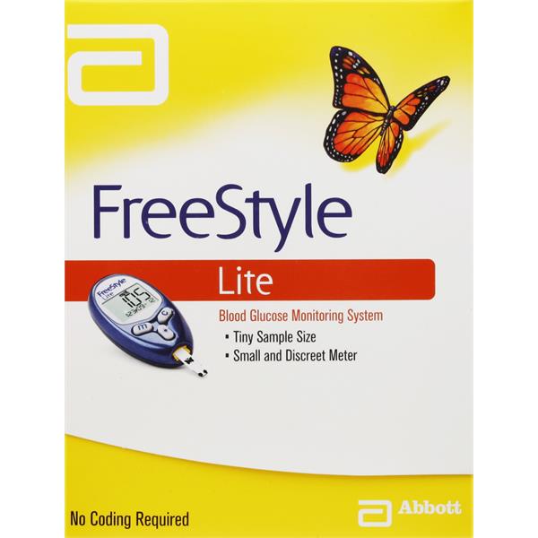 Freestyle Lite Blood Glucose Monitoring Kit, No Coding Required ...