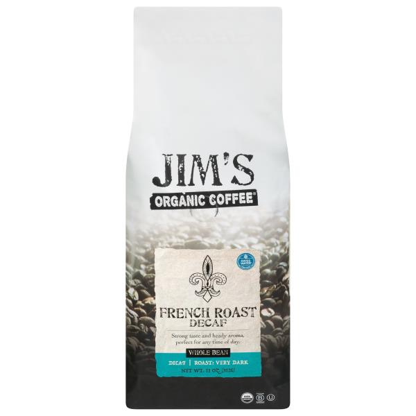 Jim's Organic Coffee Coffee, Whole Bean, Very Dark Roast, French Roast ...