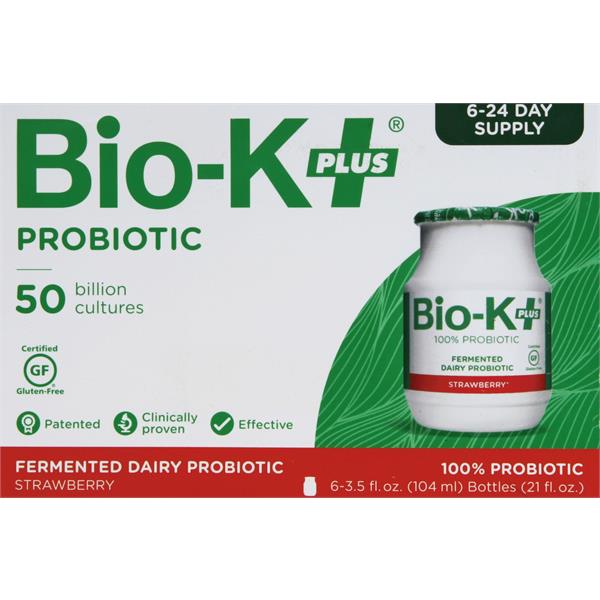 Bio-K Plus Probiotic, Fermented Rice, Strawberry | Publix Super Markets