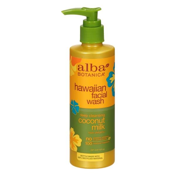 Alba Botanica Facial Wash, Deep Cleansing, Coconut Milk, Hawaiian ...