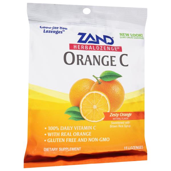 Zand Herbalozenge Orange C, Zesty Orange, Lozenges | Publix Super Markets