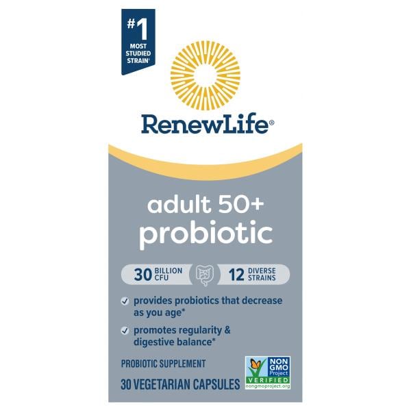 Renew Life Probiotic, Adult 50+, Vegetarian Capsules | Publix Super Markets