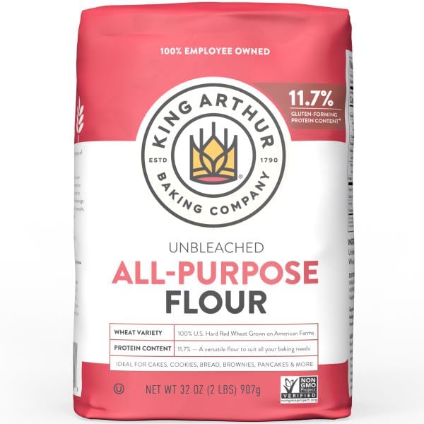 King Arthur Baking Company All Purpose Unbleached Flour, Non-GMO ...