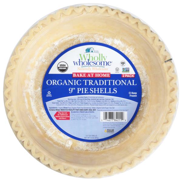 Wholly Wholesome Pie Shells, Organic, Traditional, 9 inch | Publix ...
