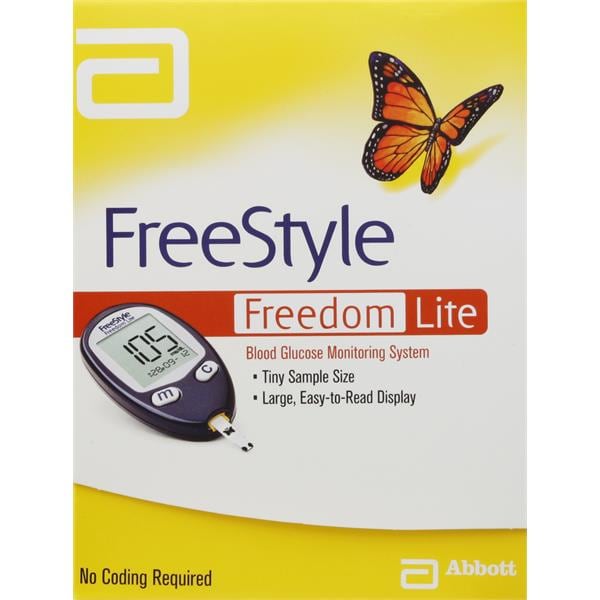 Freestyle Lite Freedom Blood Glucose Monitoring Kit, No Coding Required ...