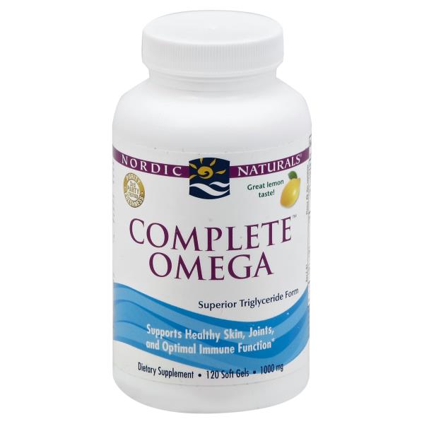 Nordic Naturals Complete Omega, 1000 mg, Soft Gels, Great Lemon Taste ...