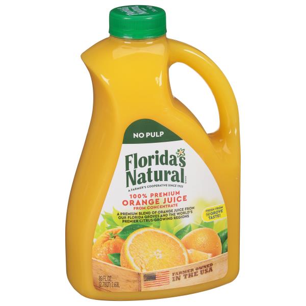 Florida's Natural 100% Juice, Orange, No Pulp | Publix Super Markets