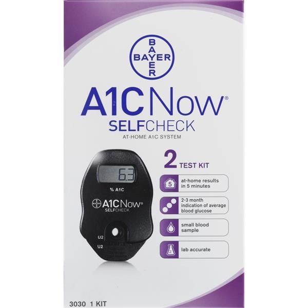 Bayer A1cnow Self Check Blood Glucose Test Kit, at Home System | Publix ...