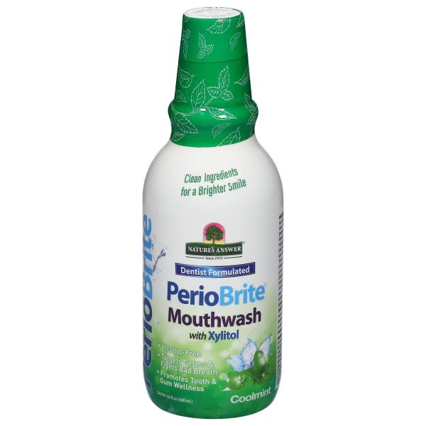 Nature's Answer PerioBrite Mouthwash, with Xylitol, Coolmint | Publix ...