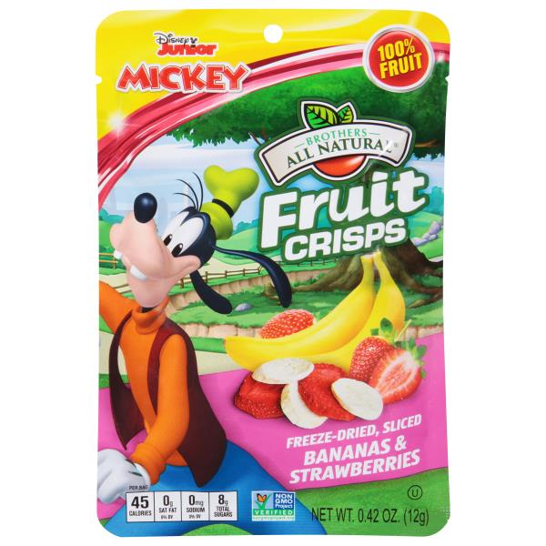Brothers All Natural Fruit Crisps, Bananas & Strawberries, Disney ...