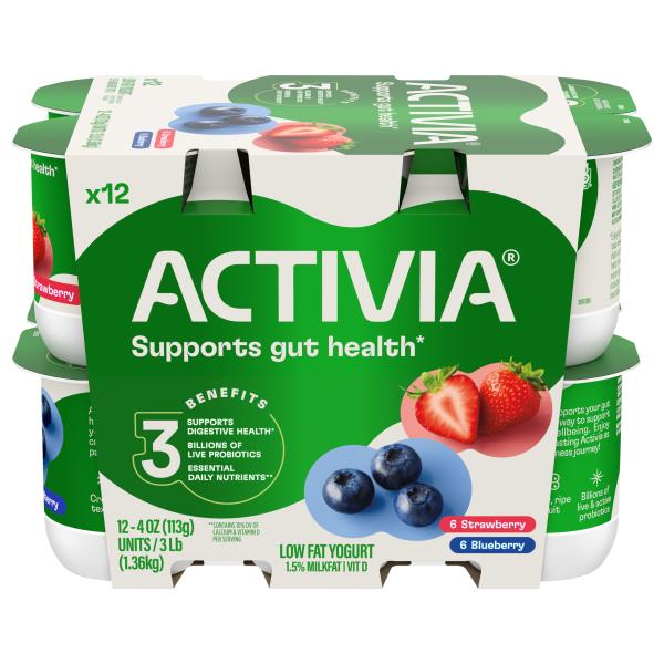 Activia Low Fat Strawberry/Blueberry Yogurt | Publix Super Markets