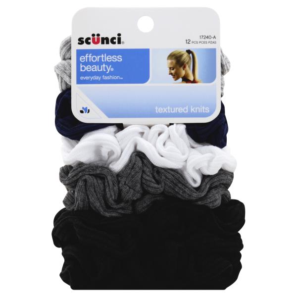 Scunci Twisters / Scrunchies, Thermal Ribbed Blk/Wht/Gry | Publix Super ...