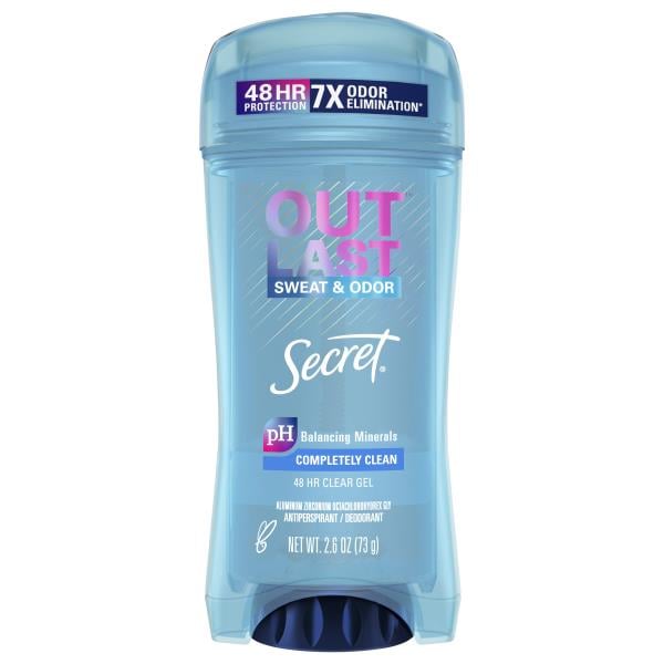 Secret Outlast Antiperspirant/Deodorant, Completely Clean, Sweat & Odor ...