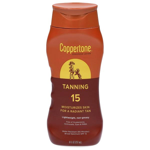 Coppertone Tanning Broad Spectrum SPF 15 Sunscreen Lotion | Publix ...