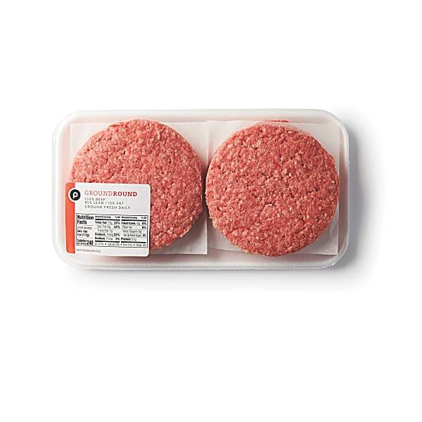 Ground Round Burgers Publix Beef, USDA Inspected | Publix Super Markets