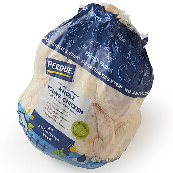Perdue Whole Young Chicken, No Antibiotics Evergrade A | Publix Super ...