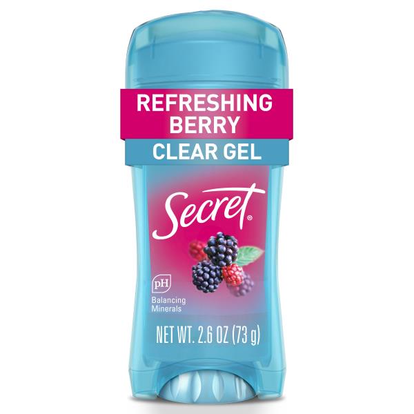 Secret Fresh Secret Fresh Clear Gel Antiperspirant and Deodorant, Berry ...