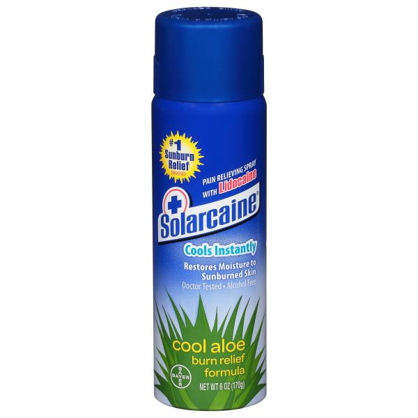 Solarcaine Pain Relieving Spray with Lidocaine, Cool Aloe | Publix ...