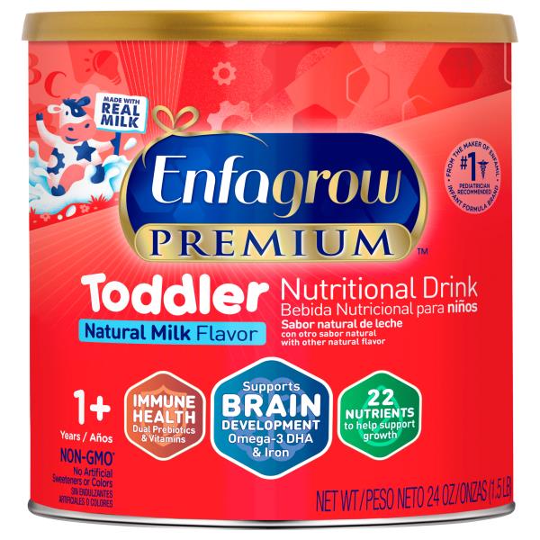 Enfagrow Premium Nutritional Drink, Toddler (1+ Years), Natural Milk ...