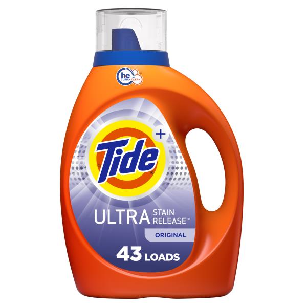 Tide + ULTRA STAIN RELEASE Liquid Laundry Detergent, 84 fl oz, 43 Loads ...