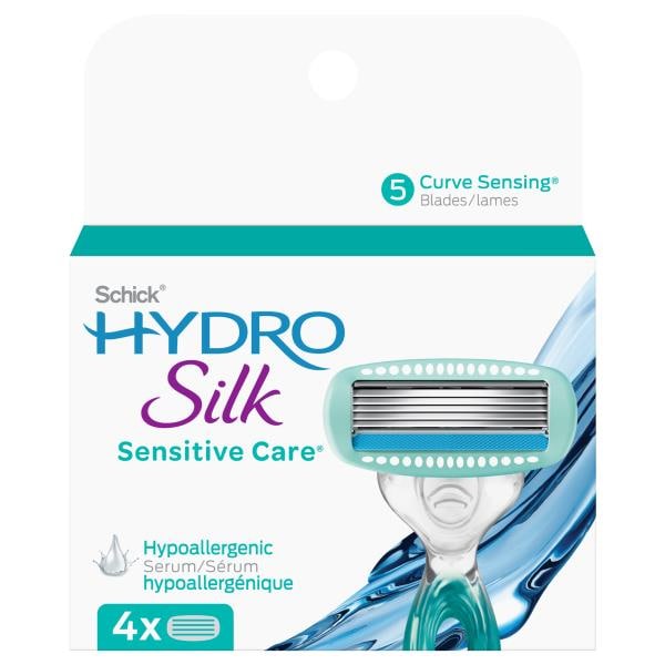 Schick Sensitive Care Cartridges, Silk, Hydro, 5 Blades | Publix Super ...