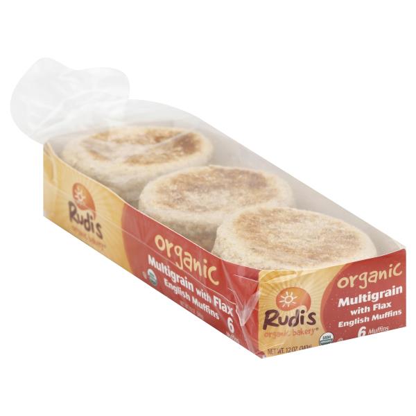 Udi's Organic Bakery English Muffins, Organic, Multigrain, with Flax ...