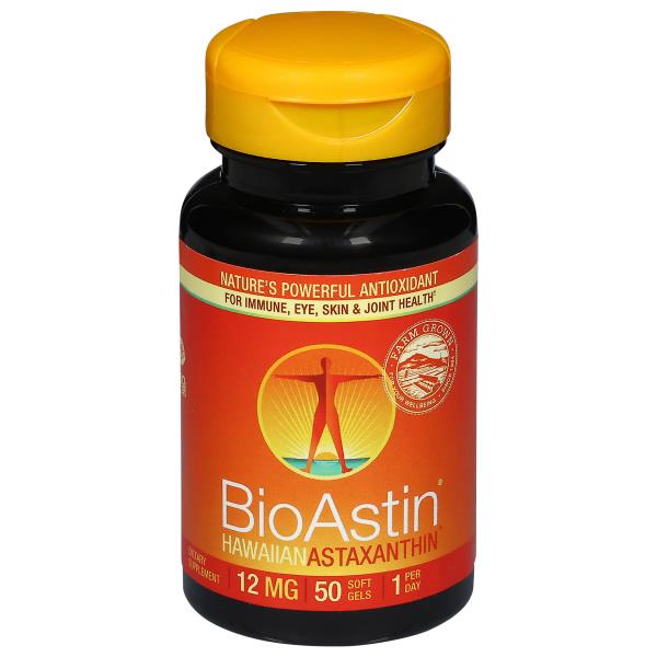 BioAstin Hawaiian Astaxanthin, 12 mg, Gel Caps | Publix Super Markets