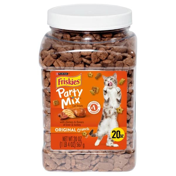 Friskies Party Mix Made in USA Facilities Cat Treats, Party Mix ...