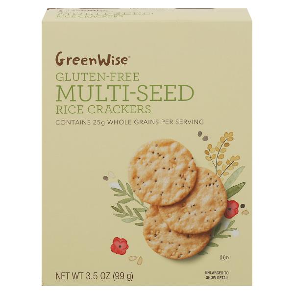 GreenWise Brown Rice Crackers, Gluten-Free, Multi-Seed | Publix Super ...