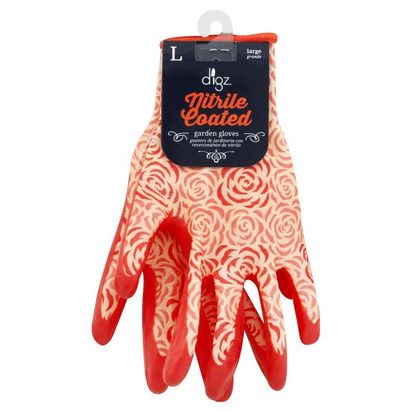 Digz Gloves, Garden, Nitrile Coated, Large | Publix Super Markets