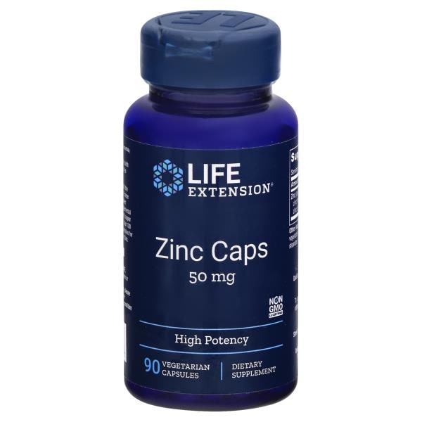 Life Extension Zinc Caps, 50 mg, Vegetarian Capsules | Publix Super Markets