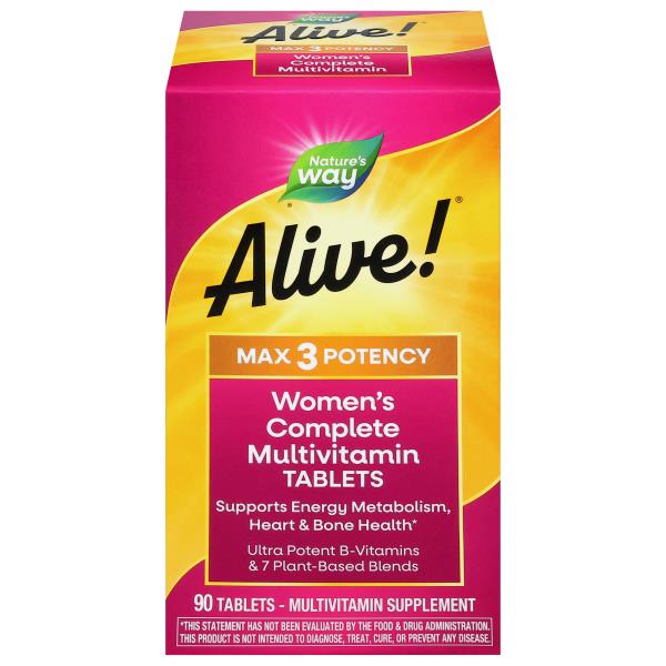 Nature's Way Alive! Tablets Max 3 Potency Women's Complete Multivitamin | Publix Super Markets