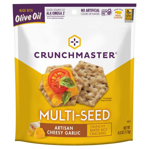 Crunchmaster Rice Crackers, Multi-Seed, Artisan Cheesy Garlic | Publix ...
