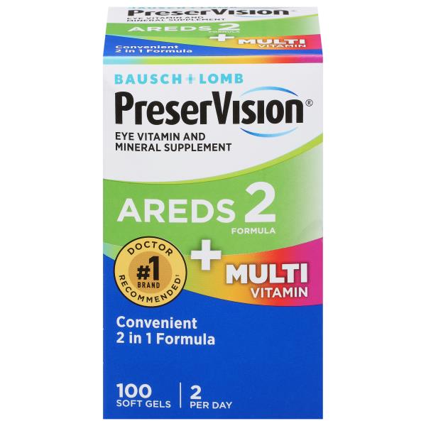PreserVision AREDS 2 Formula + Multi Vitamin, Softgels | Publix Super ...