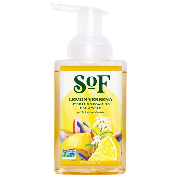 SOF Hydrating Foaming Hand Wash, with Agave Nectar, Lemon Verbena ...