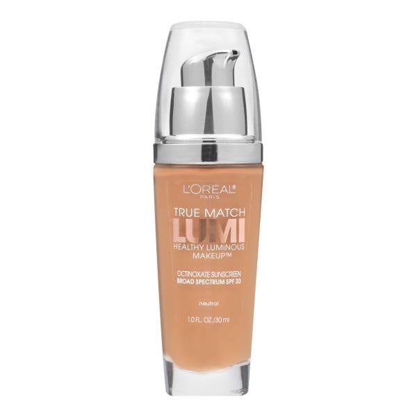 L'Oreal Paris True Match Lumi Healthy Luminous Makeup SPF 19 N7-8 ...