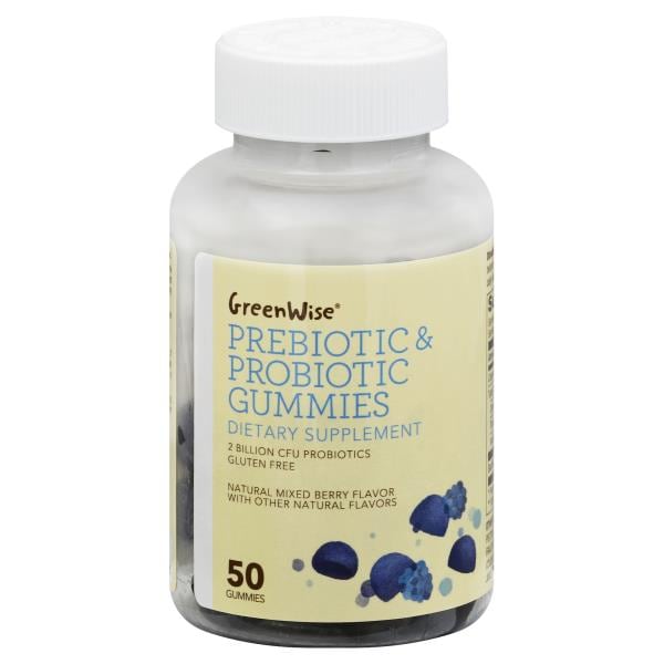GreenWise Prebiotic & Probiotic, Gummies, Mixed Berry | Publix Super ...