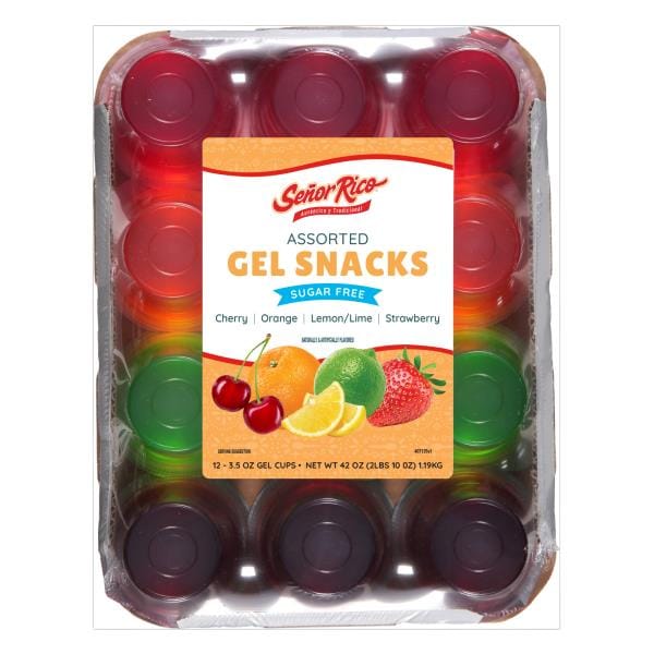Senor Rico Gelatoons Gelatin, Sugar Free, Assorted, Fun Pak, 12 Pack ...