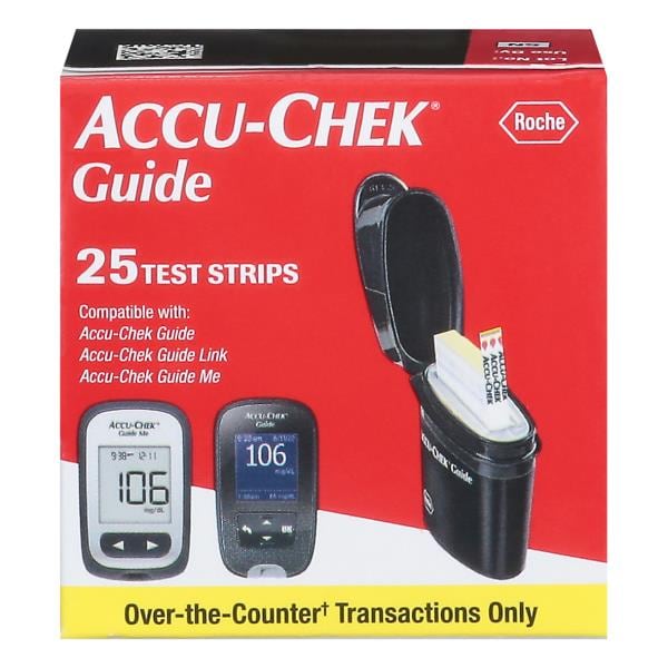 Roche Accu-Chek Guide Test Strips 25 Count Box | Publix Super Markets