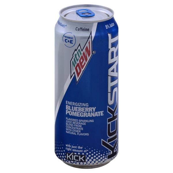 Mtn Dew Kickstart Energy Drink, Blueberry Pomegranate | Publix Super ...