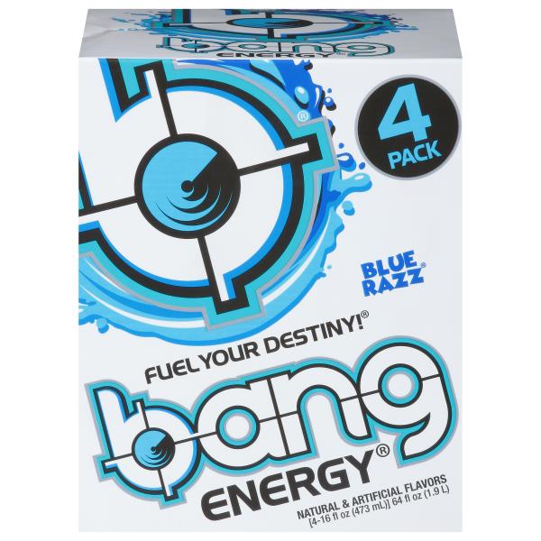 Bang Energy Drink, Blue Razz, 4 Pack | Publix Super Markets