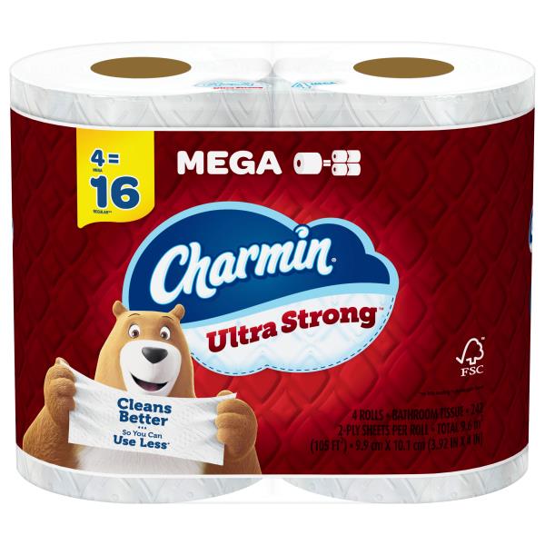 Charmin Ultra Strong Bathroom Tissue, 2-Ply, Mega | Publix Super Markets