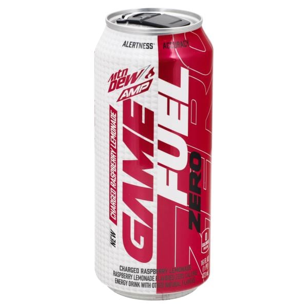 Mtn Dew Game Fuel Energy Drink, Zero Calorie, Charged Raspberry ...