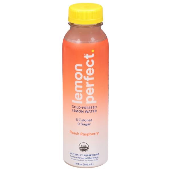 Lemon Perfect Lemon Water, Peach Raspberry, Cold-Pressed | Publix Super ...
