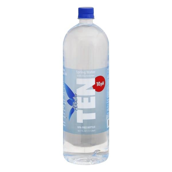 Ten Spring Water, with Electrolytes, Alkaline, 10pH | Publix Super Markets