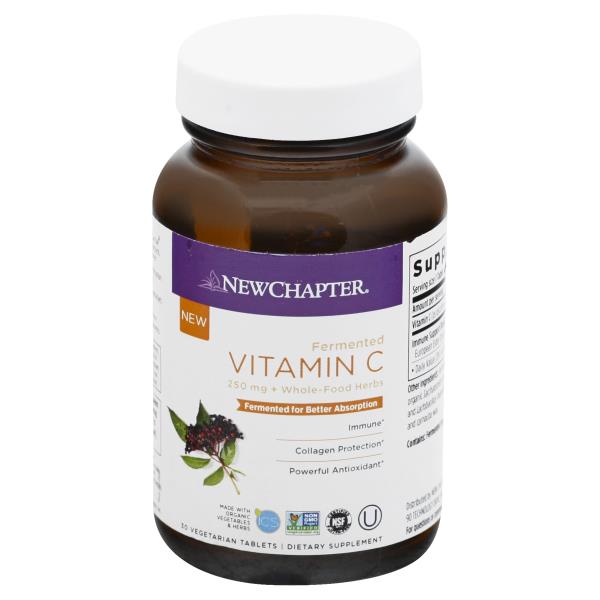 Vital Proteins Vitamin C, Fermented, 250 mg, Vegetarian Tablets ...